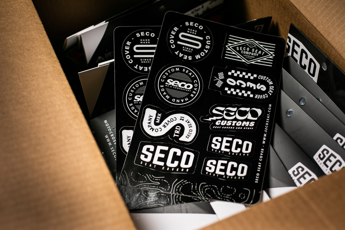 Seco Sticker sheet – Seco Seat Cover